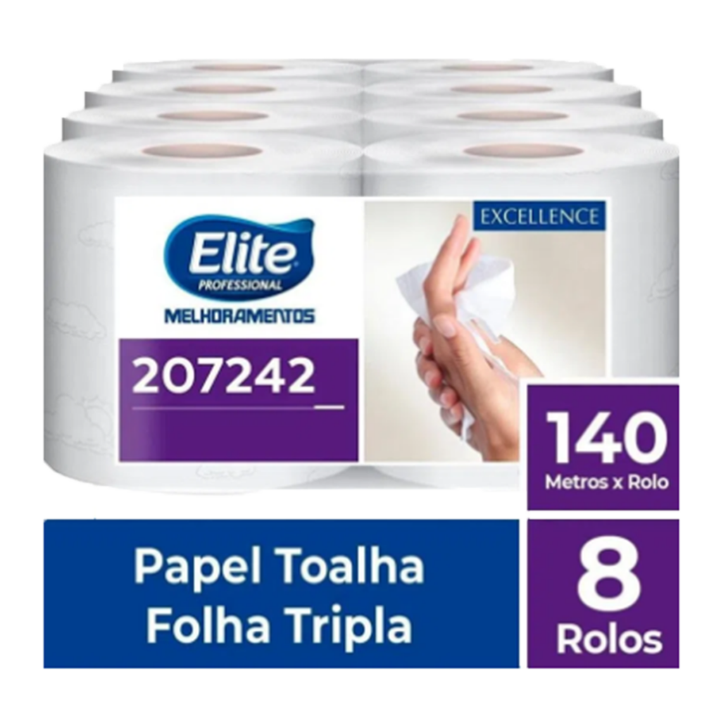 Papel Higiênico Rolo Classic Folha Simples c/ 4 rolos de 500 metros ...