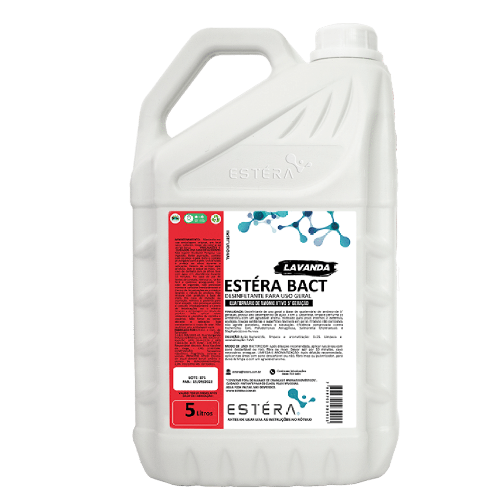 ESTERA BACT - Desinfetante Concentrado LAVANDA 5L - Até 1:25 ...